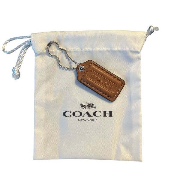 Coach | Bags | Coach Brown Leather Hang Tag | Poshmark